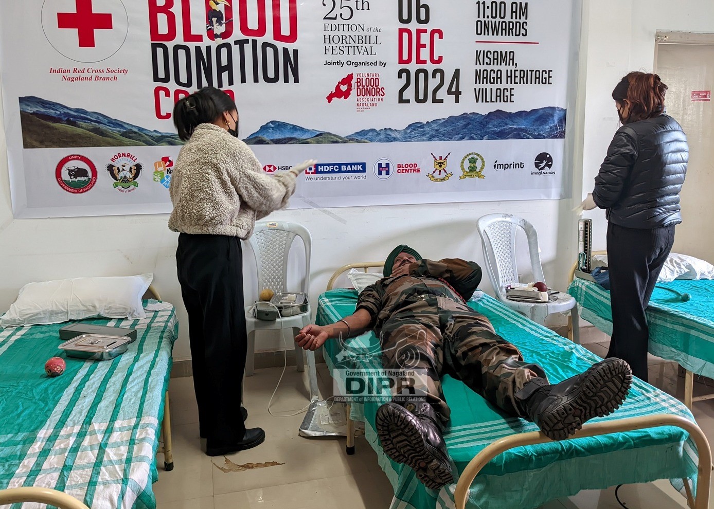 VBDAN ORGANIZES BLOOD DONATION CAMP AT KISAMA HERITAGE VILLAGE DURING HORNBILL FESTIVAL 2024 ...
